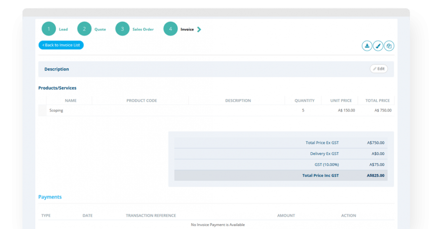 Invoicing Software | Quiddity - Simple, Beautiful, Workflow